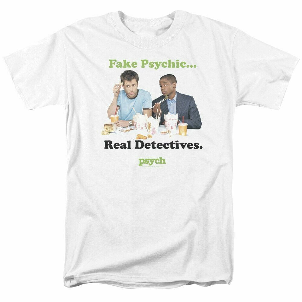 Psych Take Out T Shirt Mens Licensed Classic TV Show Tee Gus Shawn ...