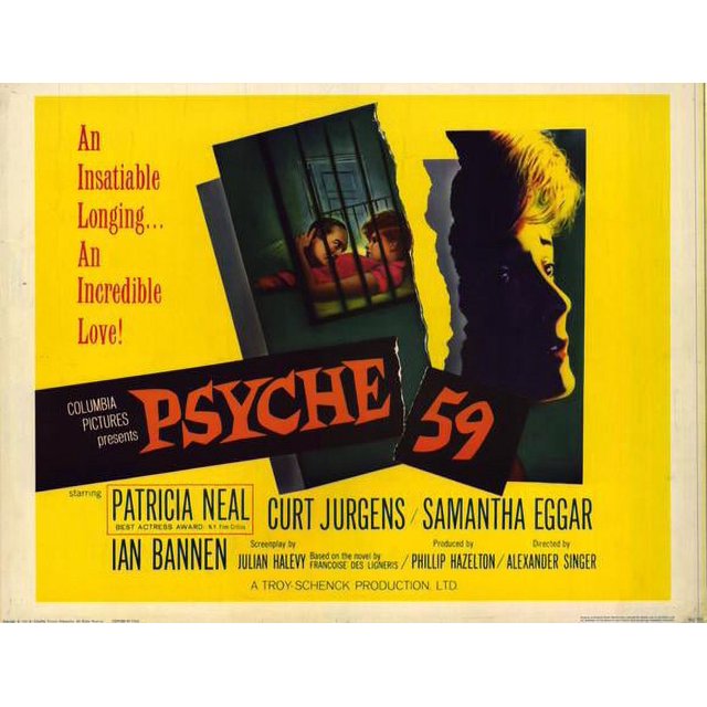 Psyche 59 - movie POSTER (Half Sheet Style A) (22" x 28") (1964 ...