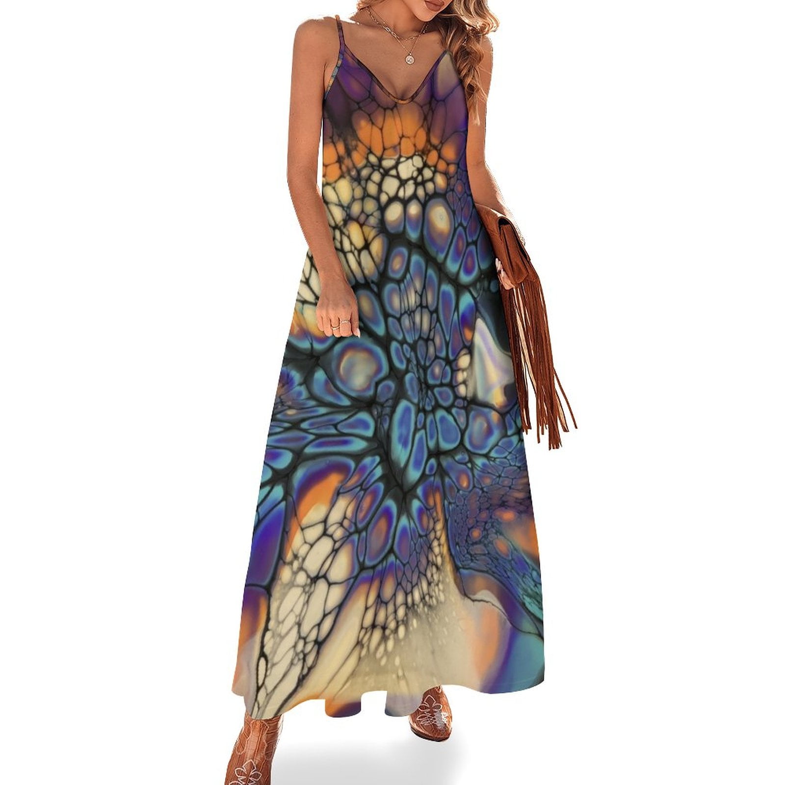 Psychedelia Sleeveless Dress luxury dresses Elegant gown - Walmart.com