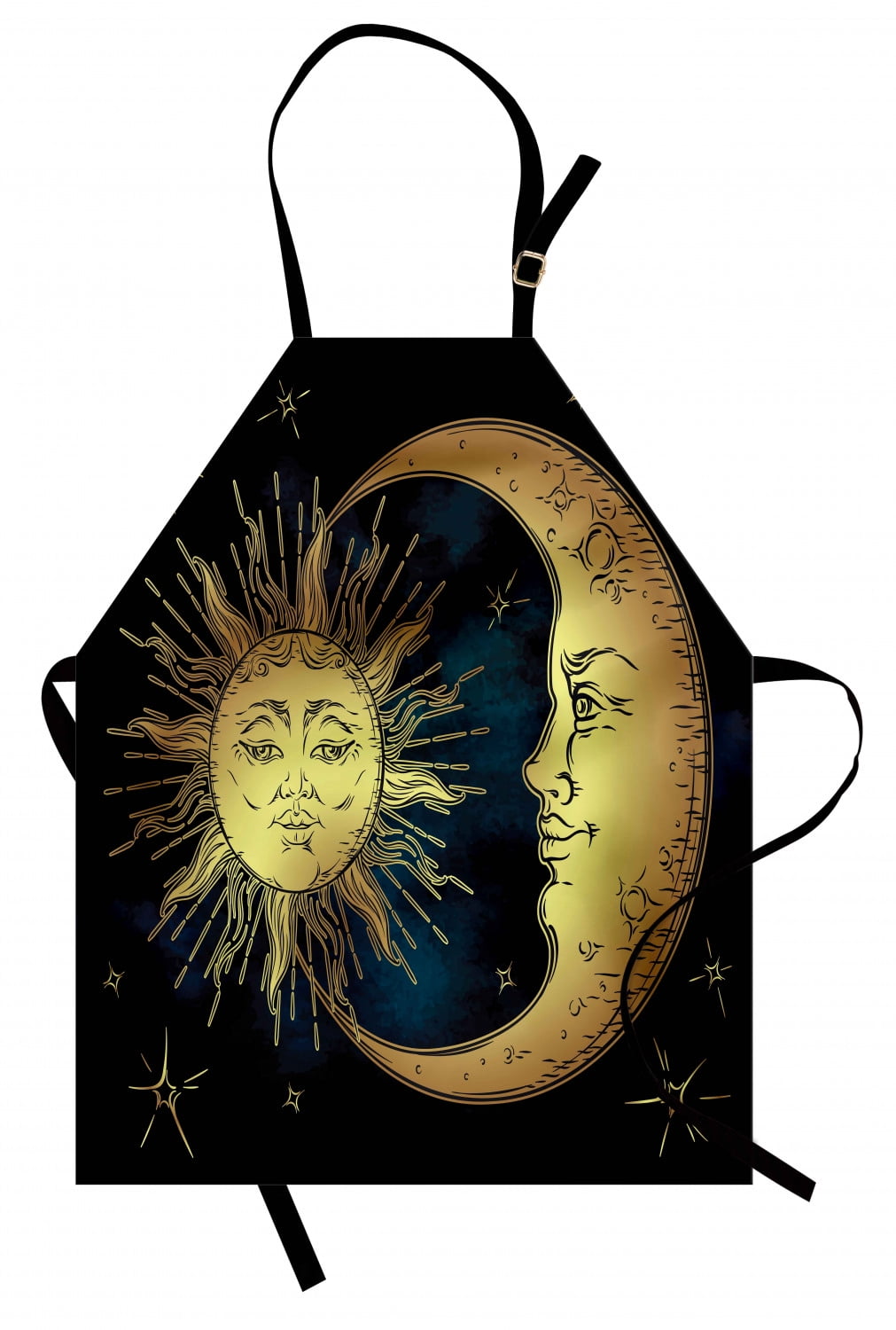 Psychedelic Apron Sacred Moon and Sun in Antique Style Lunar Myth ...