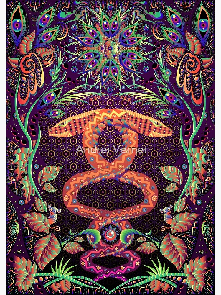 Psychedelic Ayahuasca snake spirit Fashion Art Decor Frame - Walmart.com