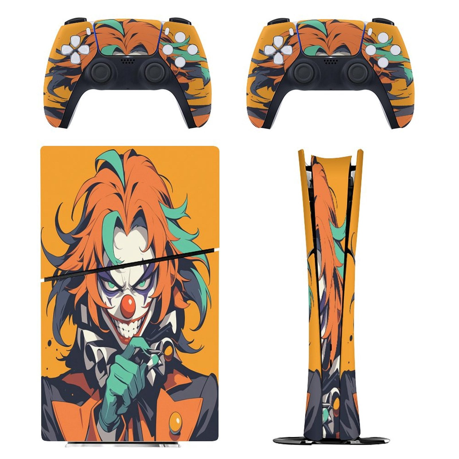 Psychedelic Clown Joker PS5/PS5 Pro/PS5 Slim Digital Disc Skin Sticker ...