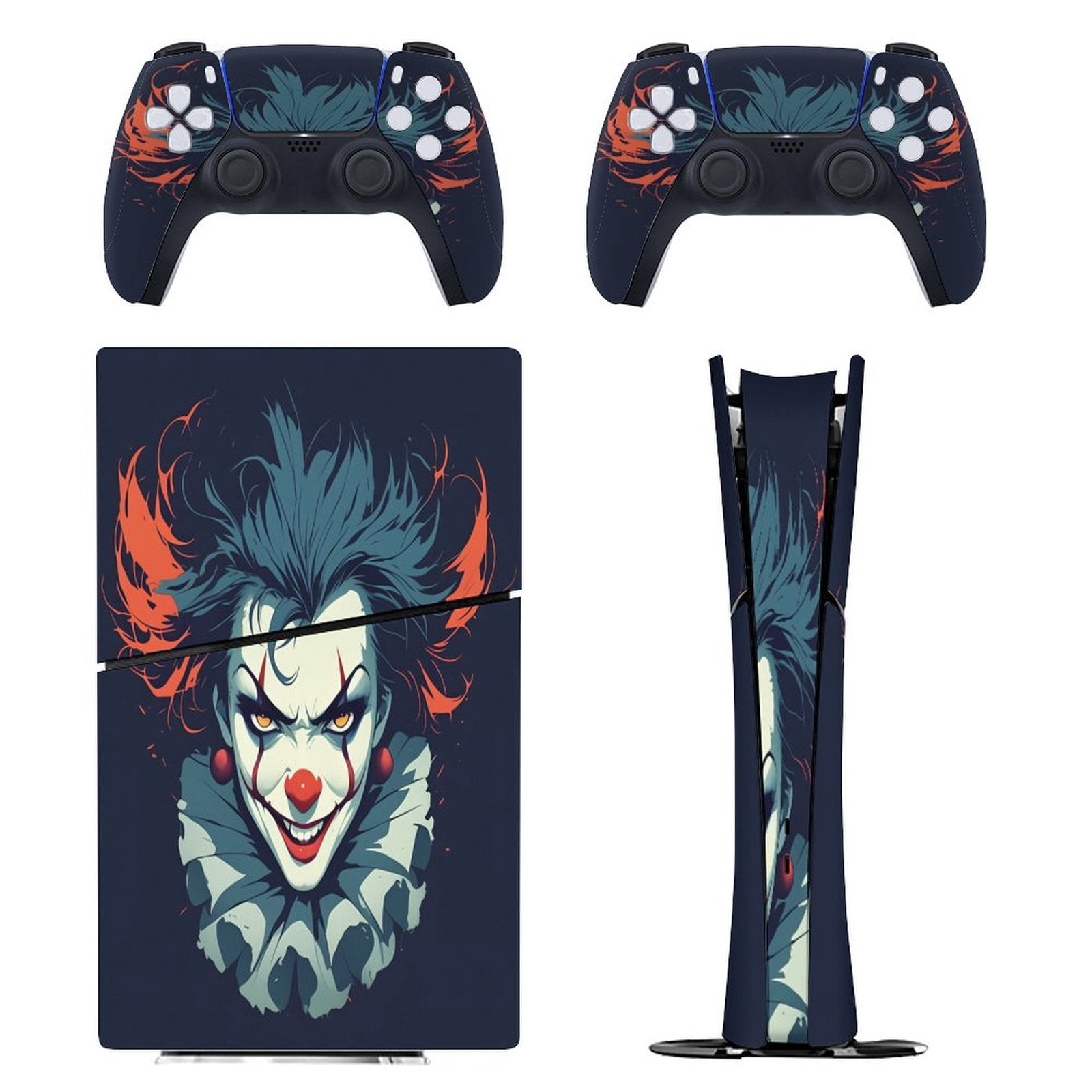 Psychedelic Clown Joker PS5/PS5 Pro/PS5 Slim Digital Disc Skin Sticker ...