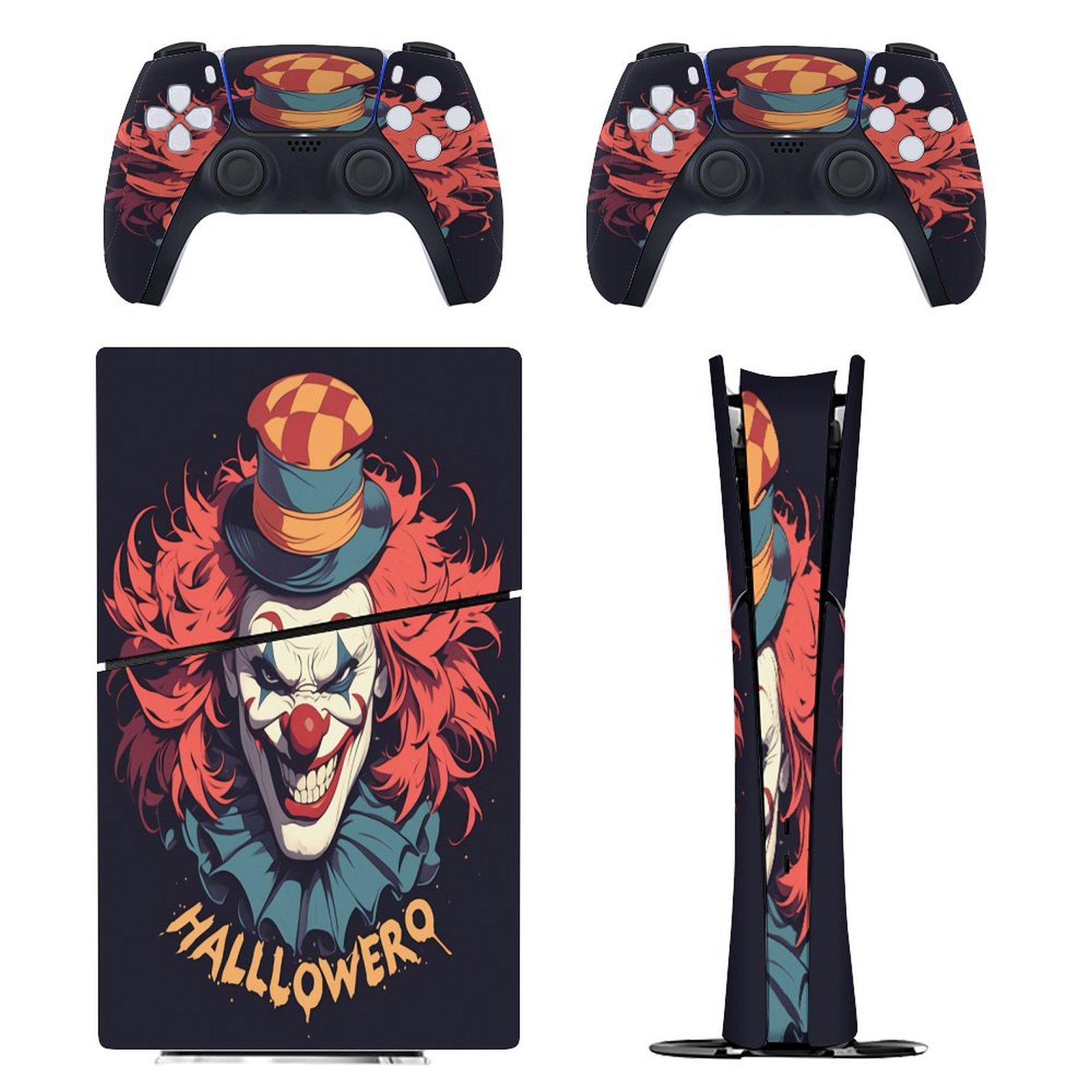 Psychedelic Clown Joker PS5/PS5 Pro/PS5 Slim Digital Disc Skin Sticker ...