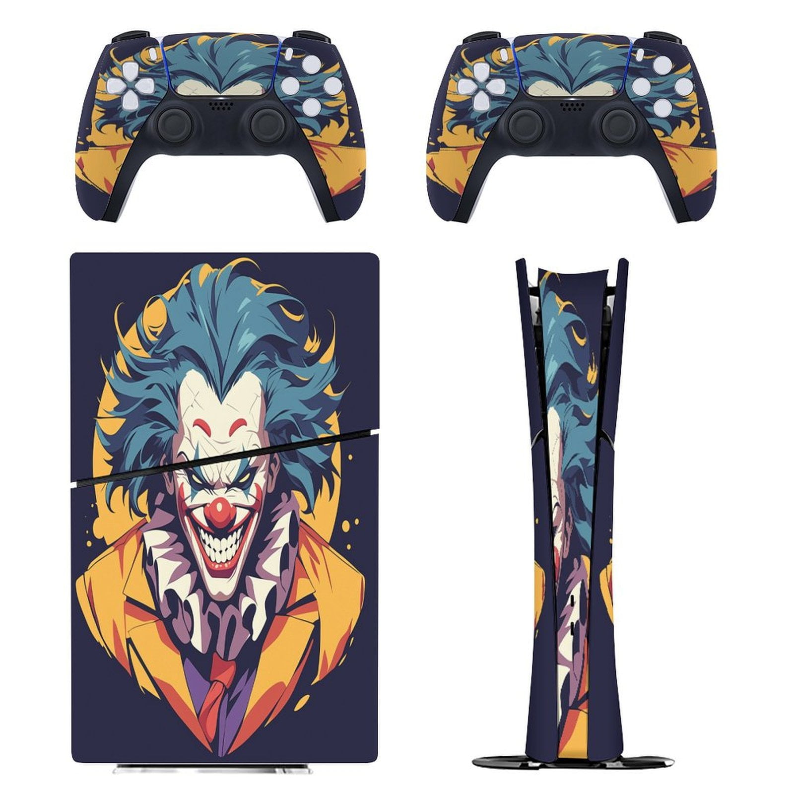 Psychedelic Clown Joker PS5/PS5 Pro/PS5 Slim Digital Disc Skin Sticker ...