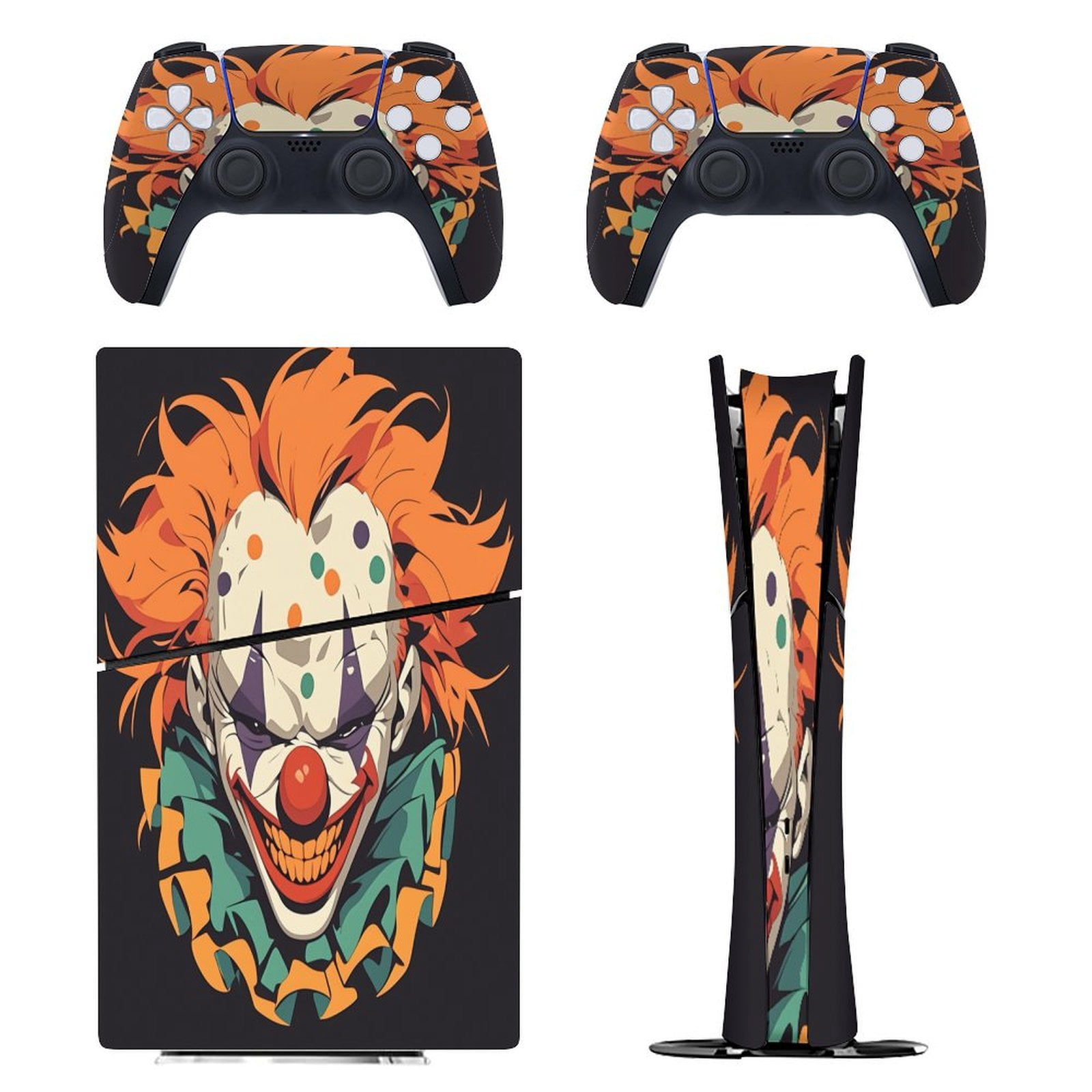 Psychedelic Clown Joker PS5/PS5 Pro/PS5 Slim Digital Disc Skin Sticker ...
