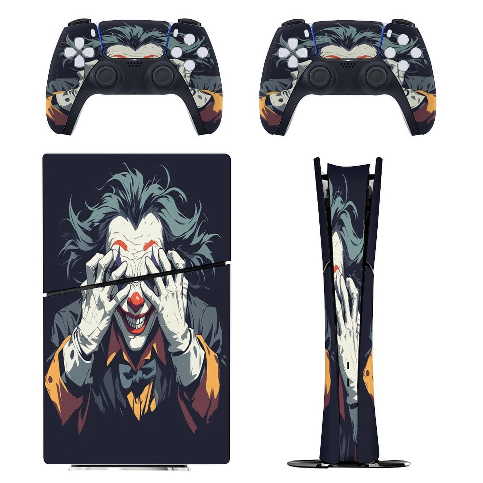 Psychedelic Clown Joker PS5/PS5 Pro/PS5 Slim Digital Disc Skin Sticker ...