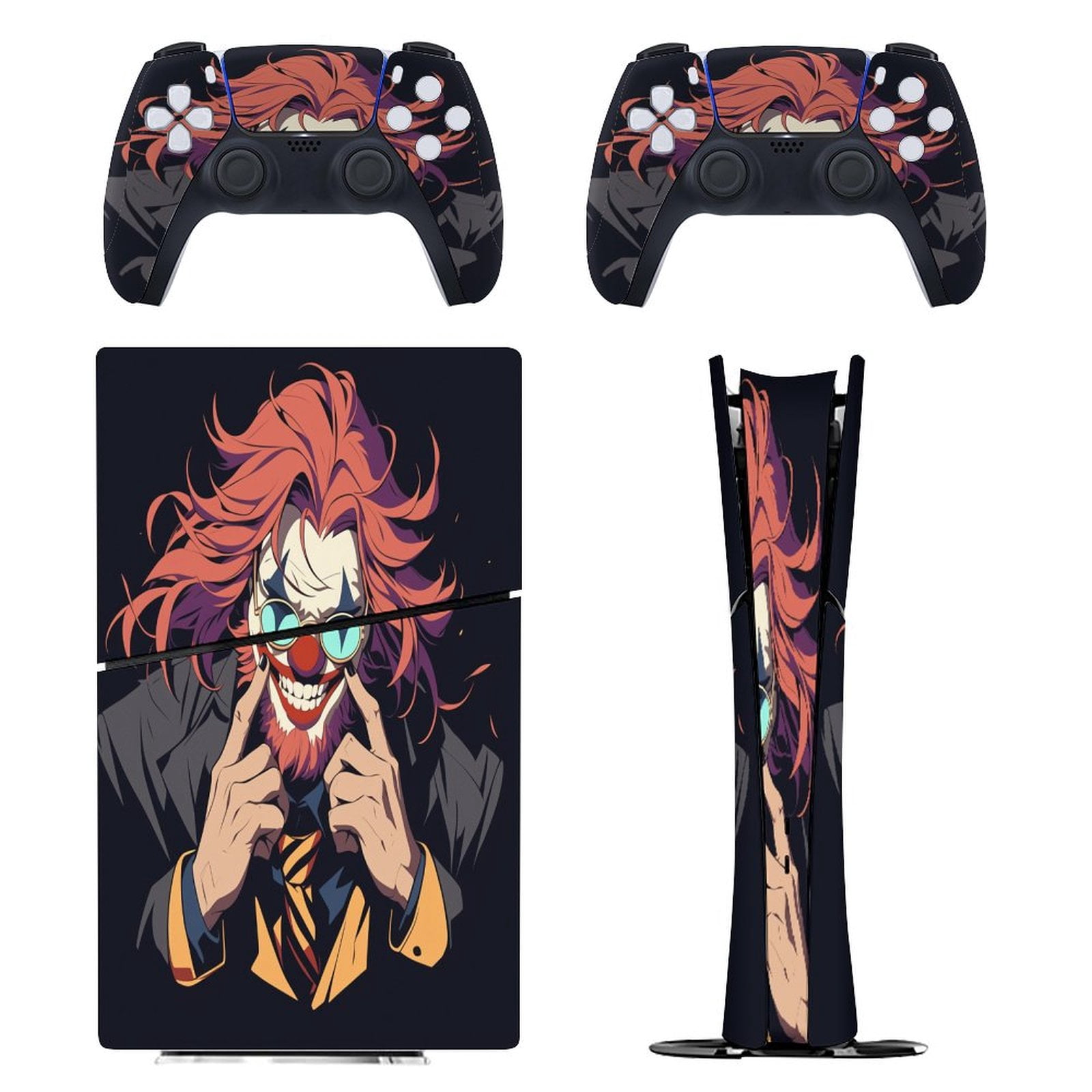 Psychedelic Clown Joker PS5/PS5 Pro/PS5 Slim Digital Disc Skin Sticker ...