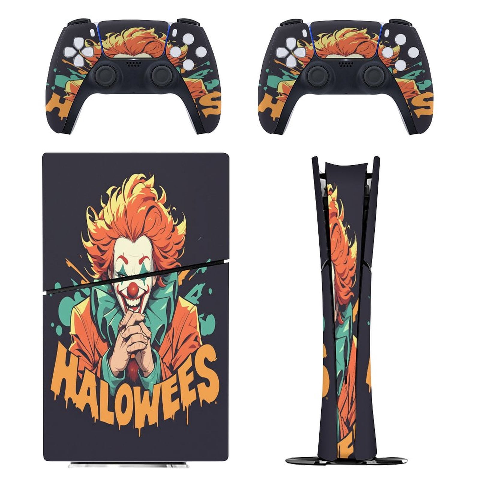 Psychedelic Clown Joker PS5/PS5 Pro/PS5 Slim Digital Disc Skin Sticker ...