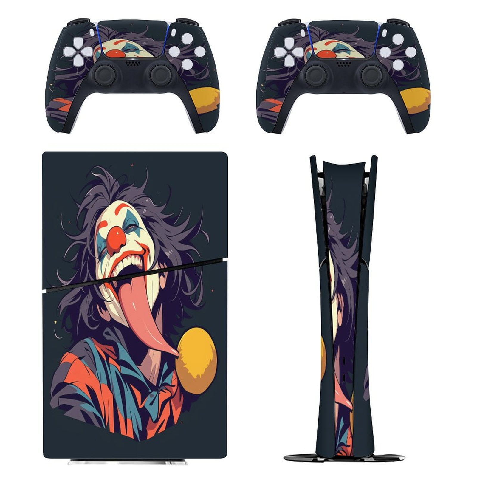 Psychedelic Clown Joker PS5/PS5 Pro/PS5 Slim Digital Disc Skin Sticker ...