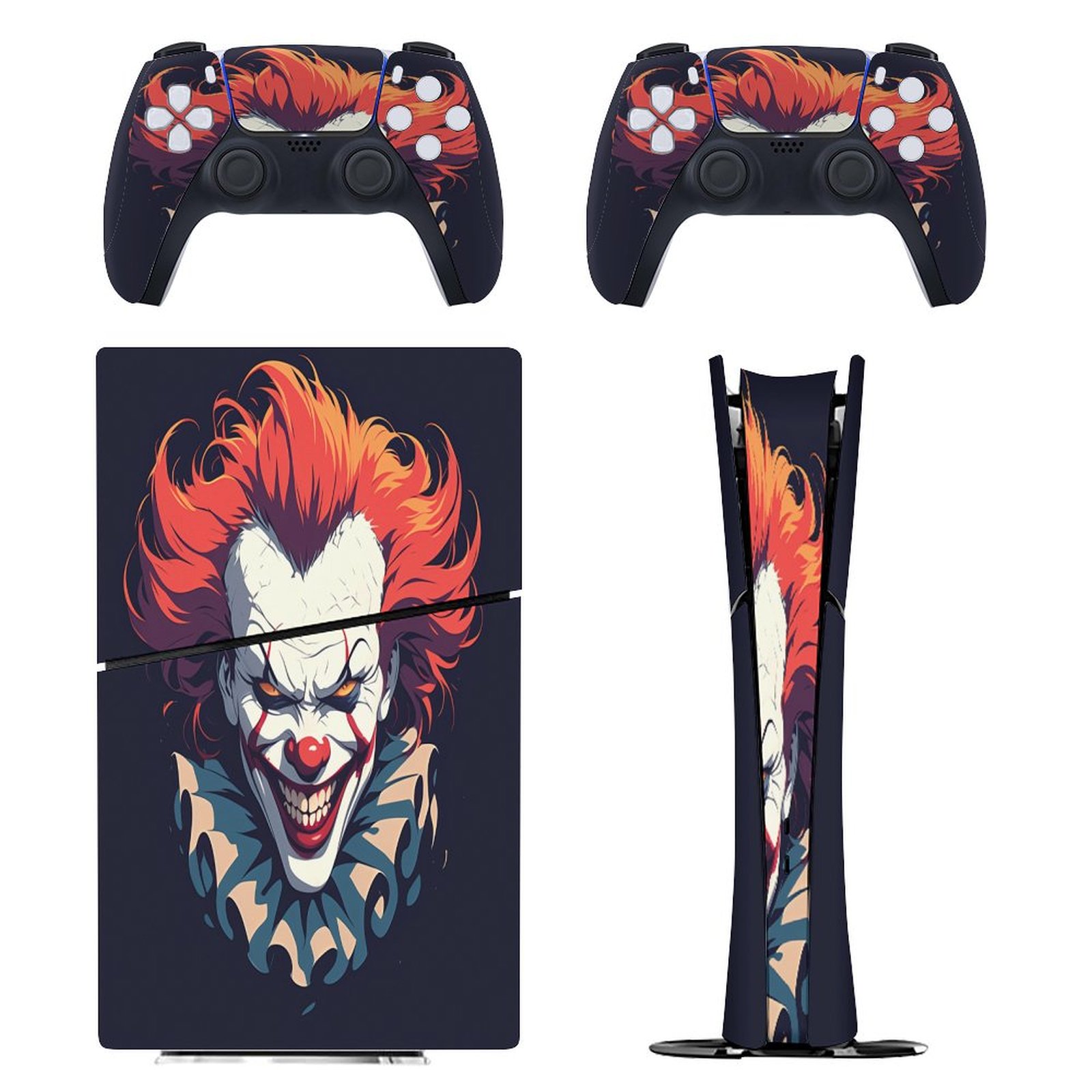 Psychedelic Clown Joker PS5/PS5 Pro/PS5 Slim Digital Disc Skin Sticker ...