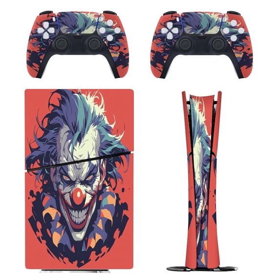 Psychedelic Clown Joker PS5/PS5 Pro/PS5 Slim Digital Disc Skin Sticker ...