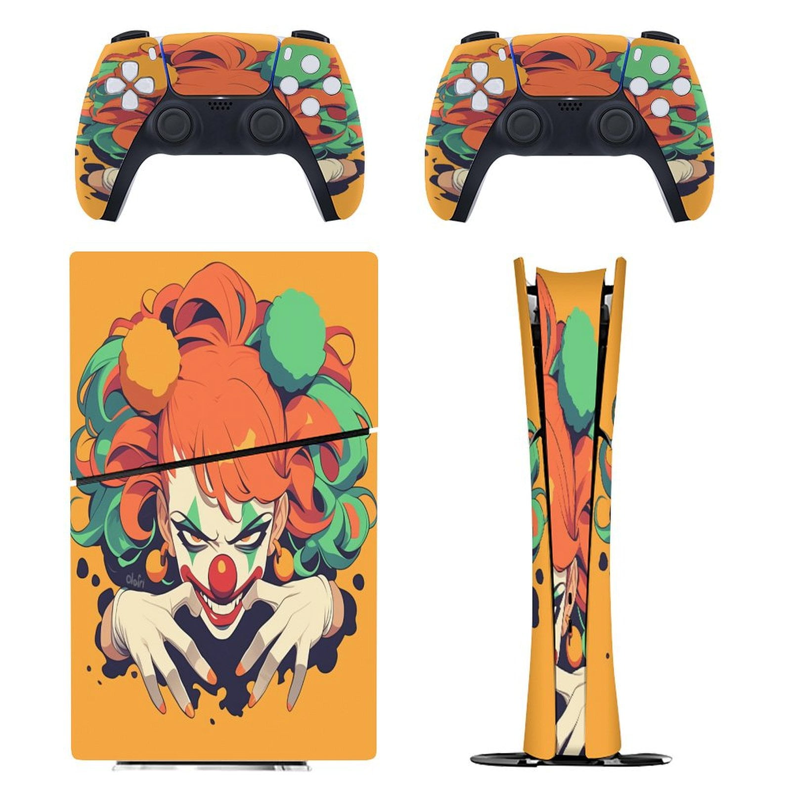 Psychedelic Clown Joker PS5/PS5 Pro/PS5 Slim Digital Disc Skin Sticker ...