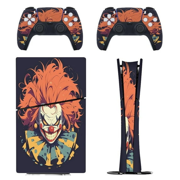 Psychedelic Clown Joker PS5/PS5 Pro/PS5 Slim Digital Disc Skin Sticker ...