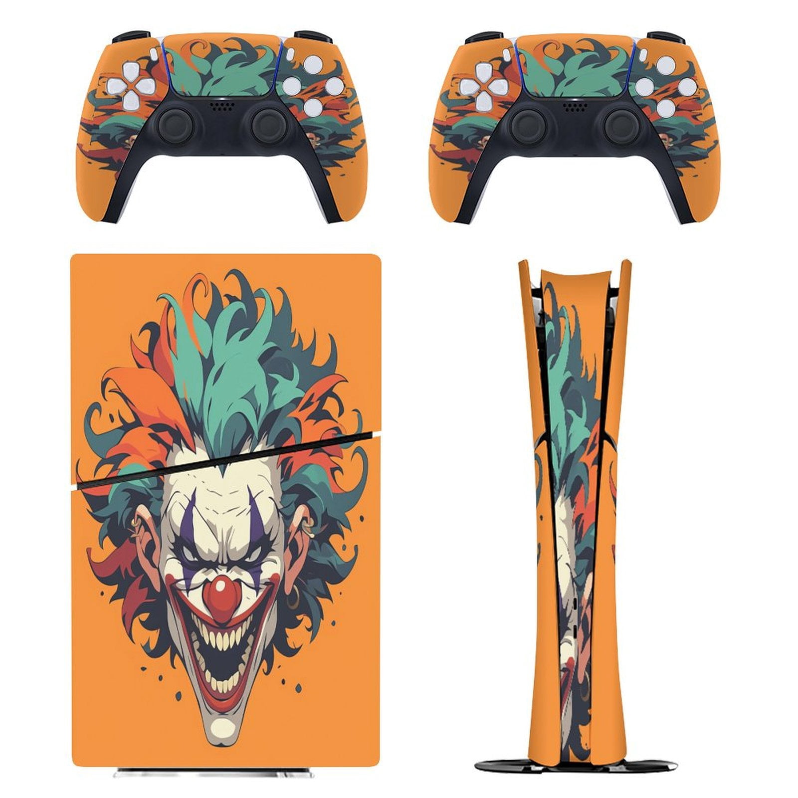Psychedelic Clown Joker PS5/PS5 Pro/PS5 Slim Digital Disc Skin Sticker ...