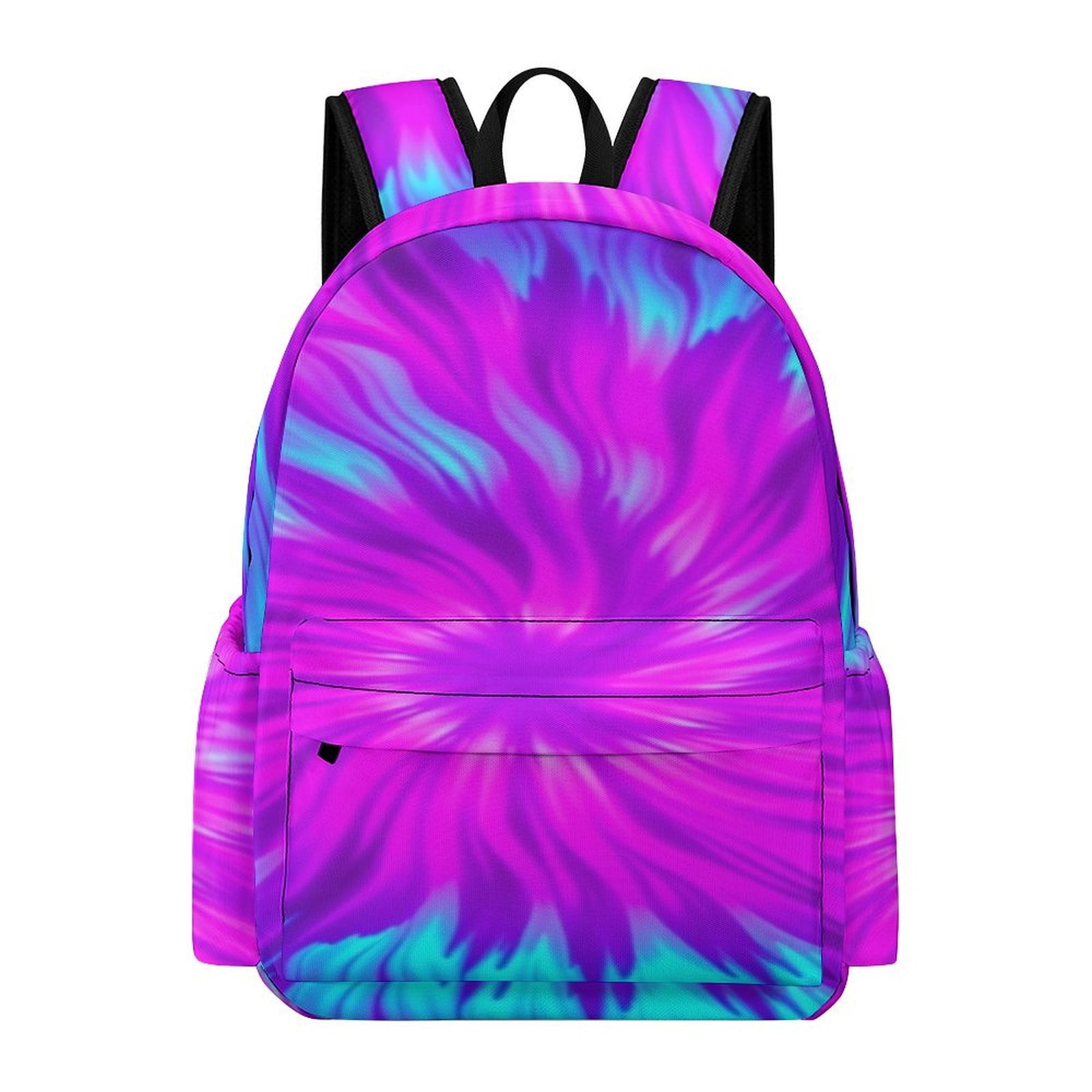 Psychedelic Color Swirl Backpack Teenagers Student School Bags Laptop ...