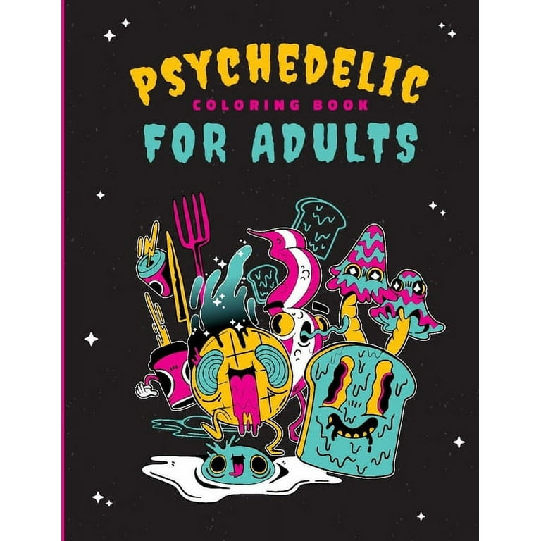 adult trippy coloring book