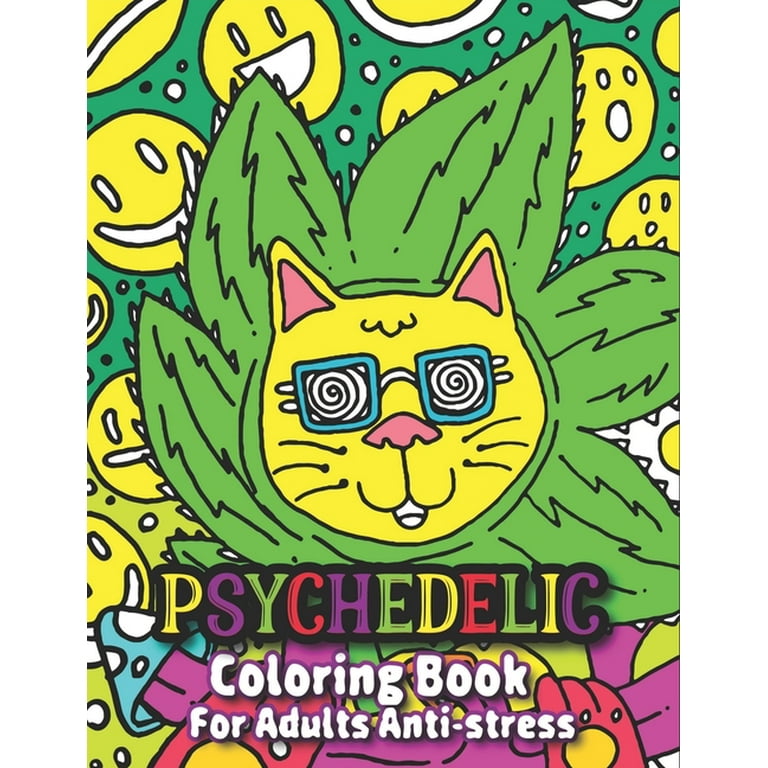Psychedelic Weed Coloring Pages