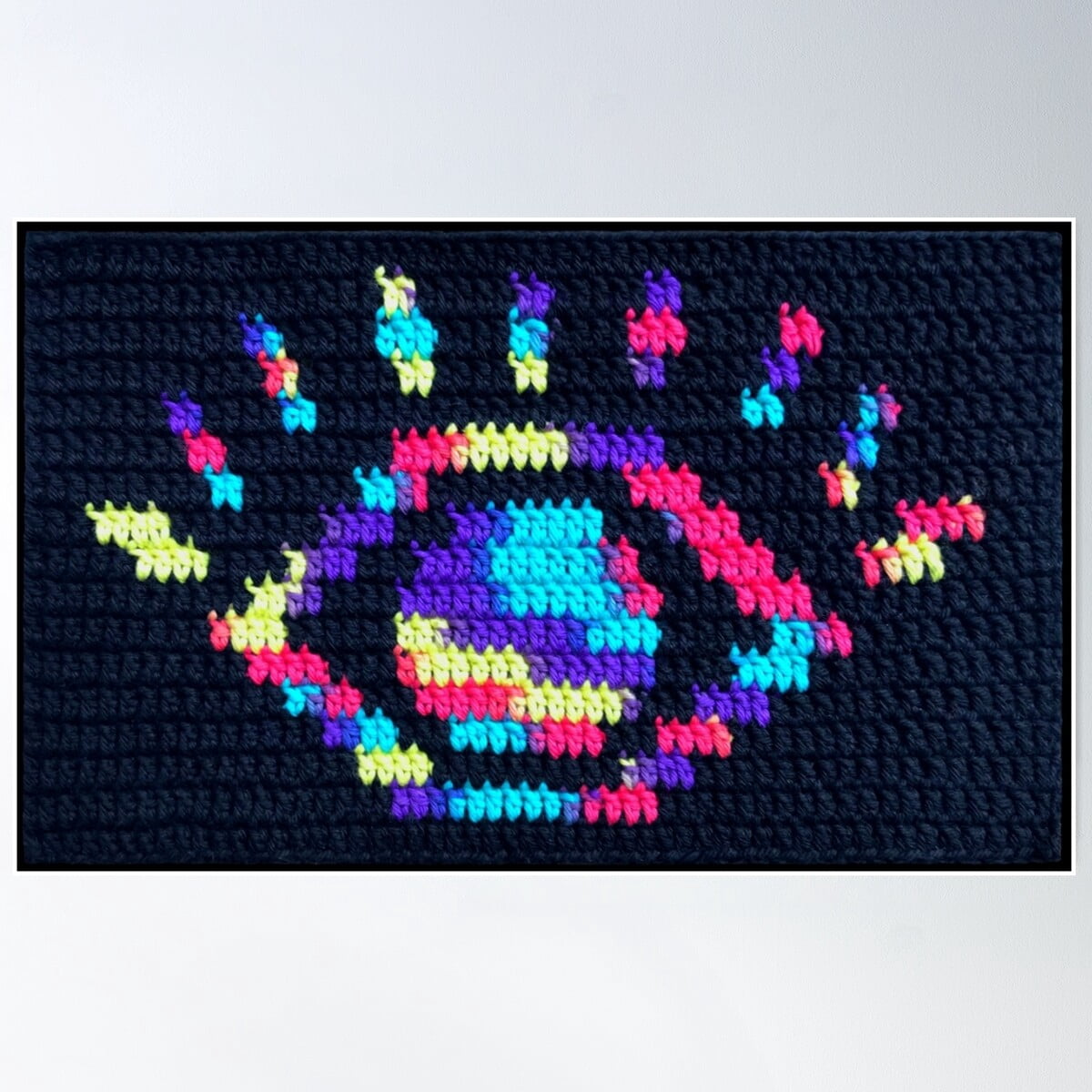 Psychedelic Eye Poster Wall Art, Modern Wall Decor For Living Room ...