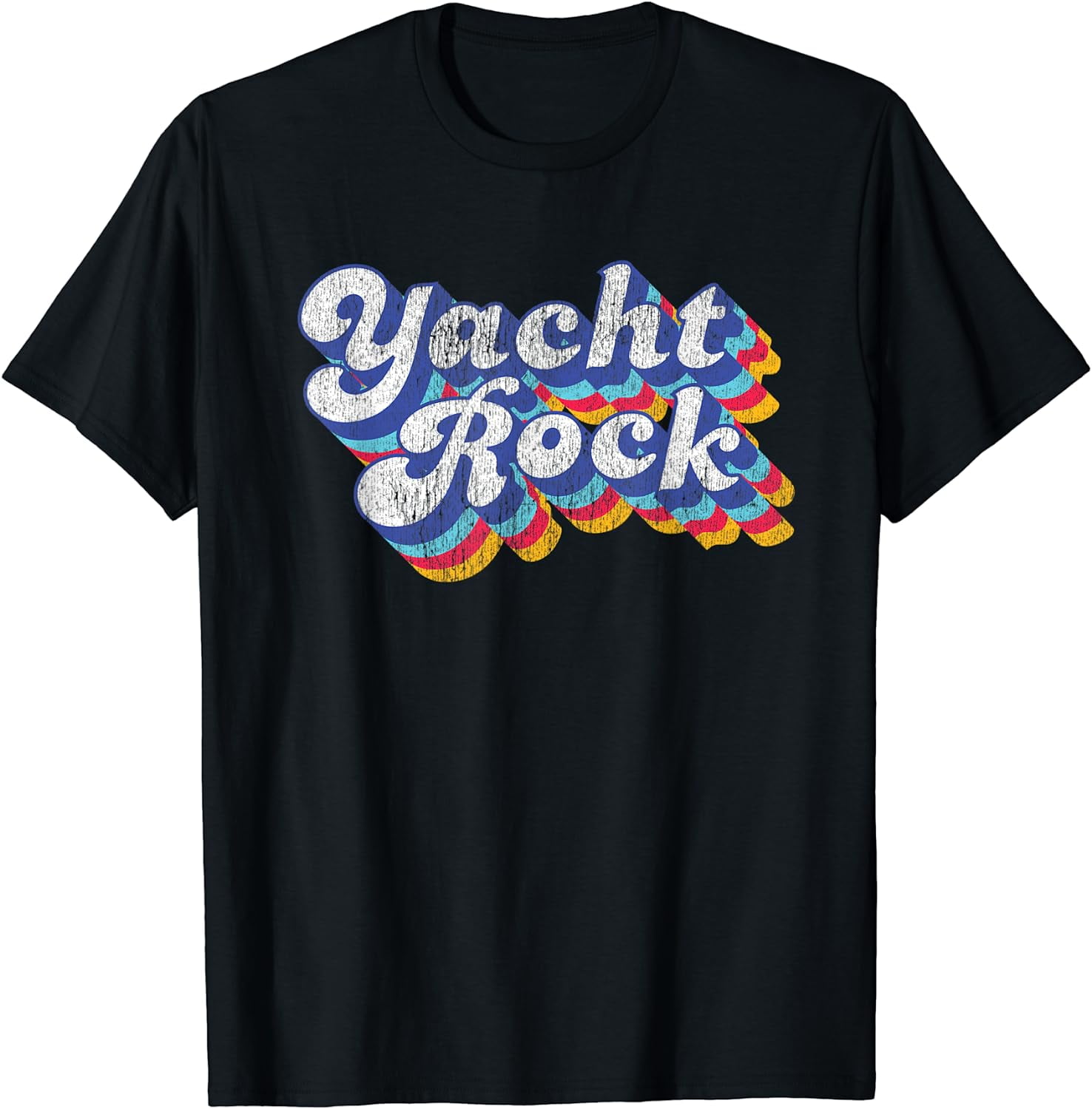 Psychedelic Fade Yacht Rock Party Boat Drinking T-Shirt - Walmart.com
