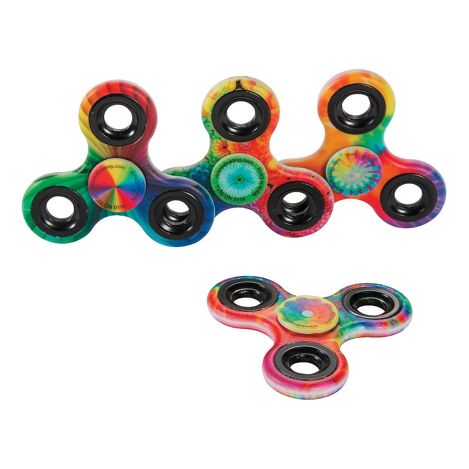 Psychedelic Fidget Spinners - Party Favors - 12 Pieces - Walmart.com