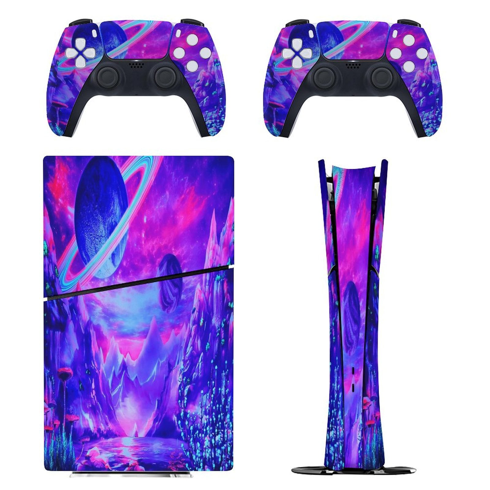 Psychedelic Galaxy Space PS5/PS5 Pro/PS5 Slim Digital Disc Skin Sticker ...