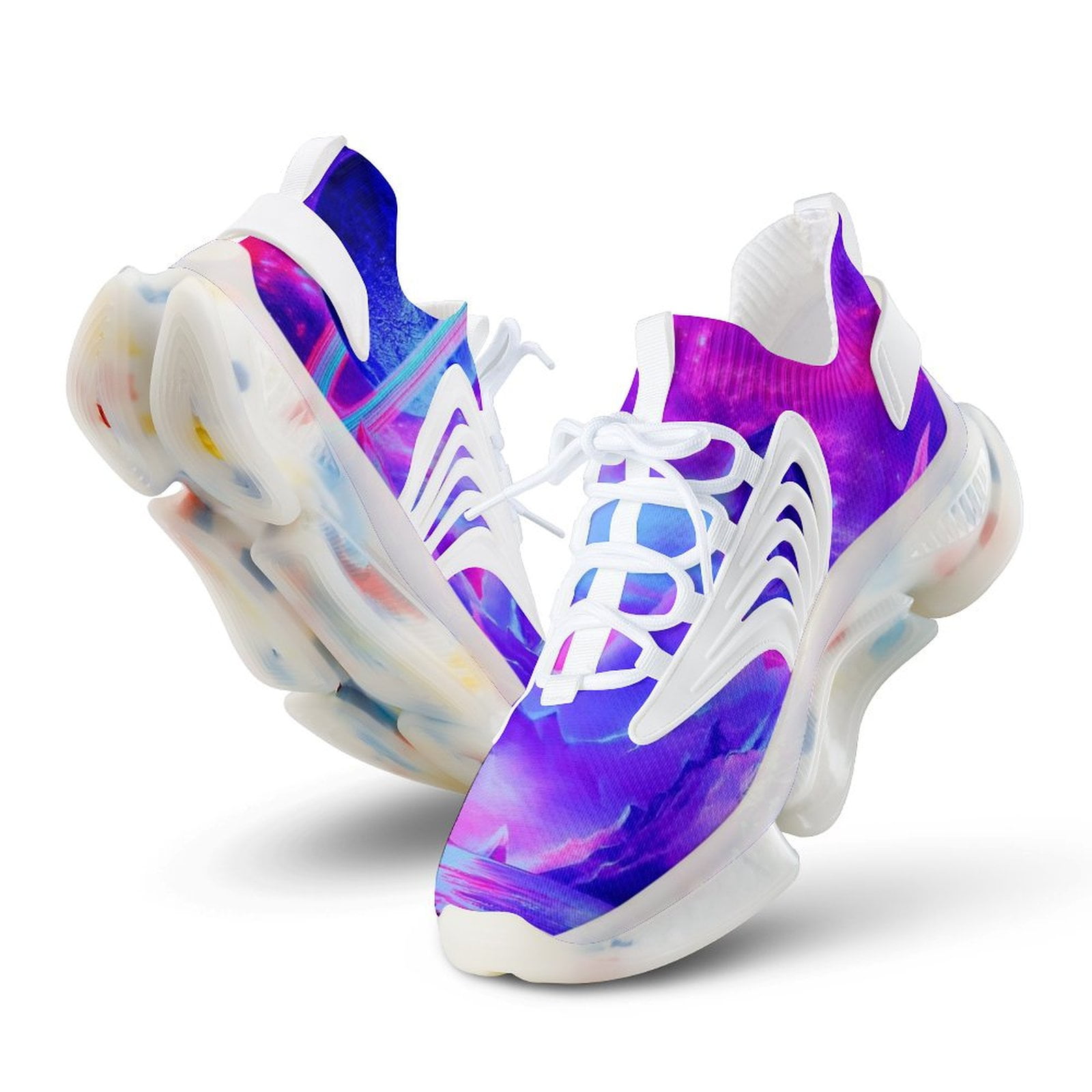 Psychedelic Galaxy Space Walking Shoes for Men Woman Lightweight Tennis ...