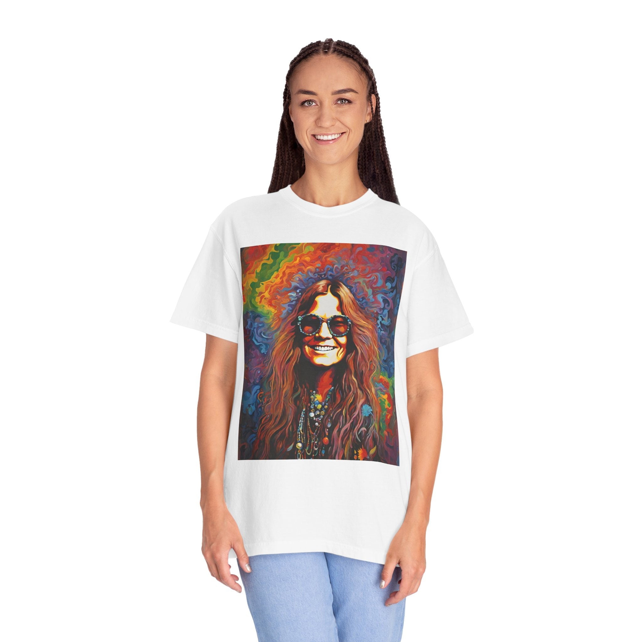 Psychedelic Janis Joplin T-Shirt, Janis Joplin Shirt, Rock Icon T-Shirt, Janis Joplin Shirt ...