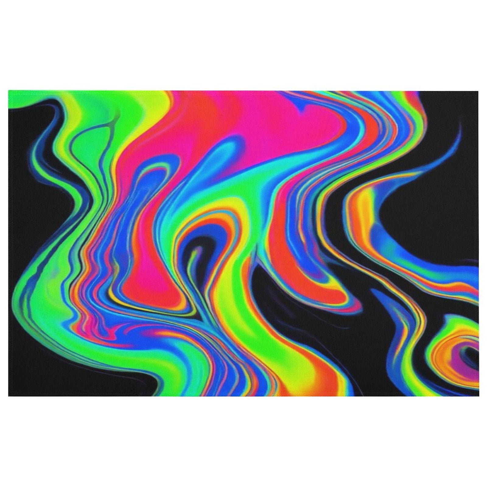 Psychedelic Liquid Waves Adult Home Decor Bedroom Living Room Crystal ...