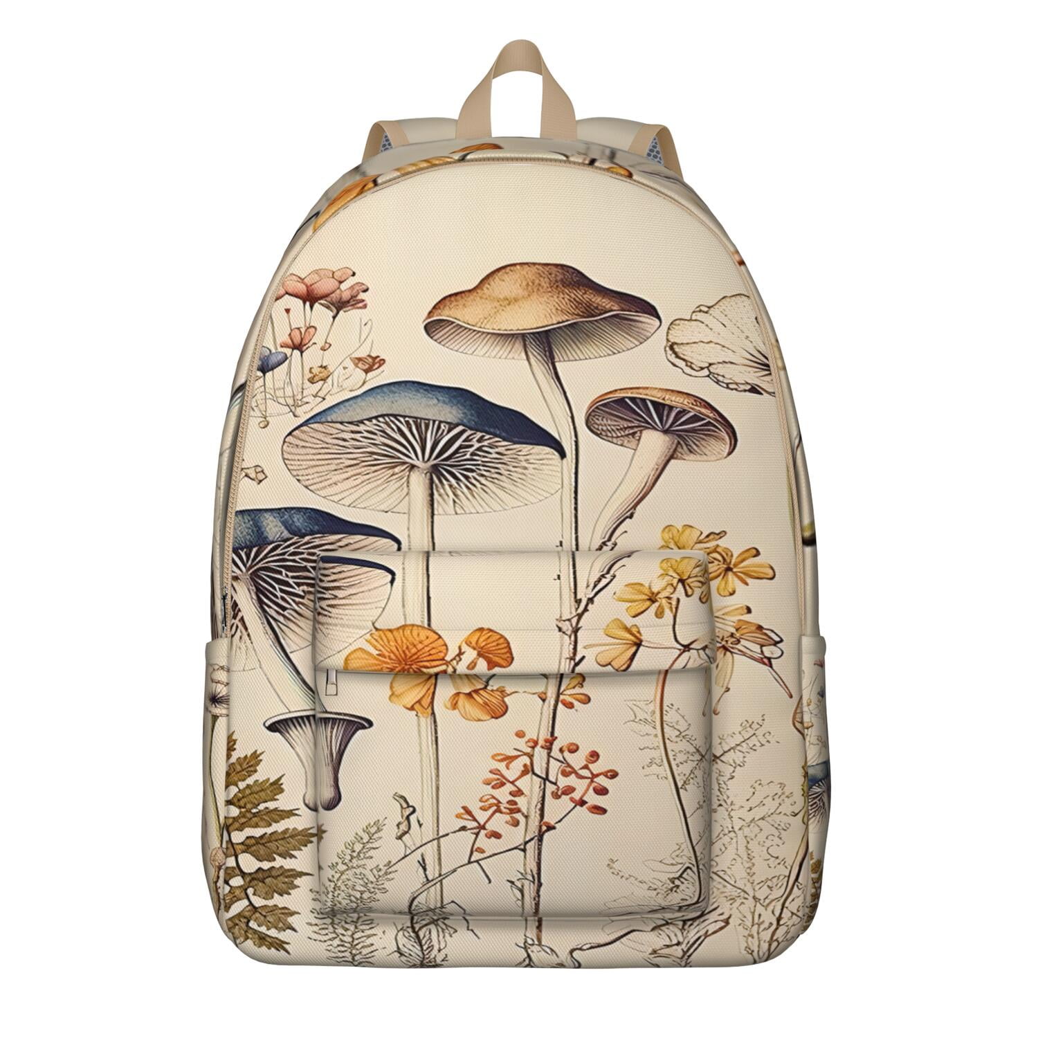 Psychedelic Mushroom Backpack, Trippy Boho Mushroom School Bag with ...