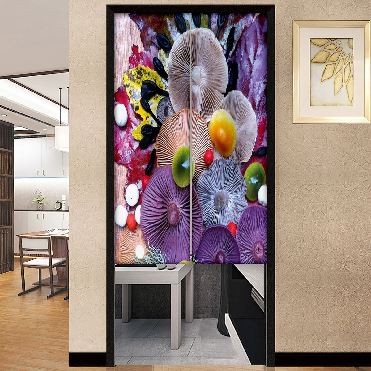 Psychedelic Mushrooms Door Curtain Kids Bedroom Hotel Room Partition ...