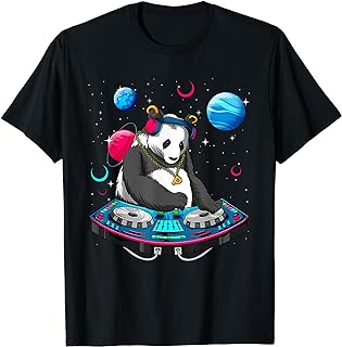 Psychedelic Panda DJ-EDM Raver Trance Music Festival T-Shirt - Walmart.com