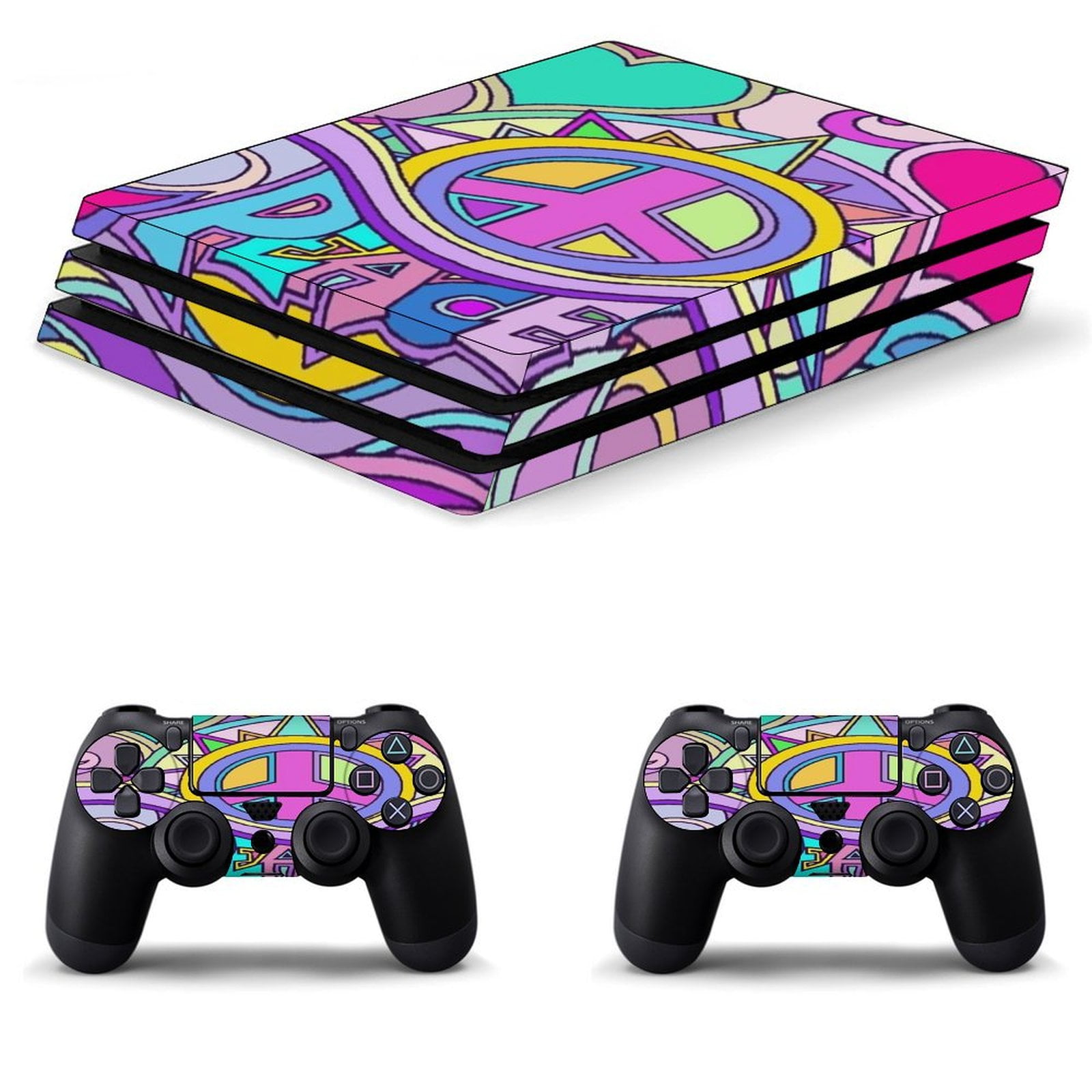 Psychedelic Peace Sign Art Prints PS4/PS4 Pro/PS4 Slim Skin Sticker For ...