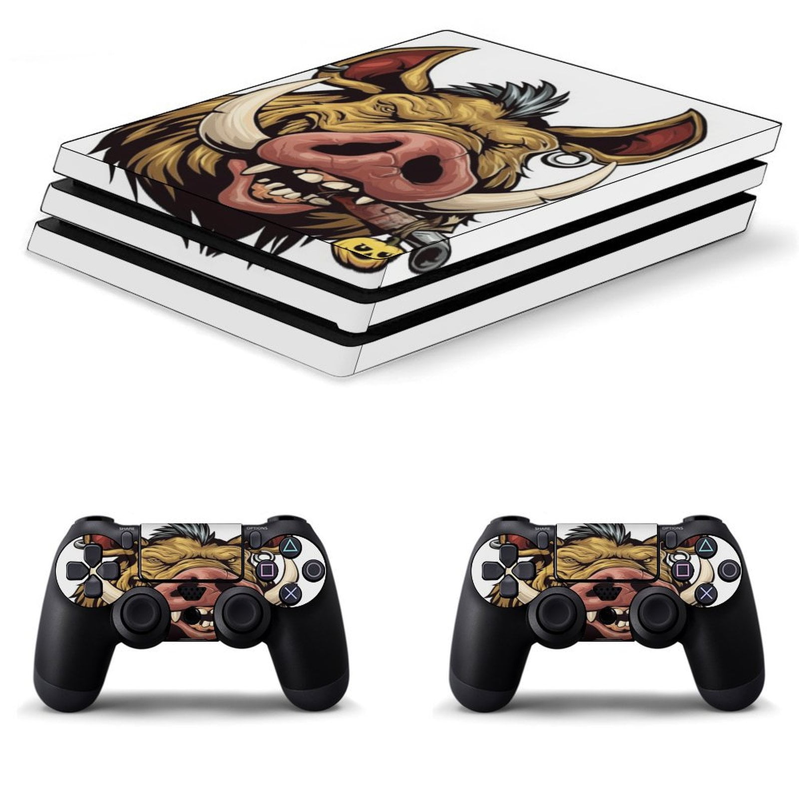 Psychedelic Pig Head Colorful PS4/PS4 Pro/PS4 Slim Skin Sticker For ...