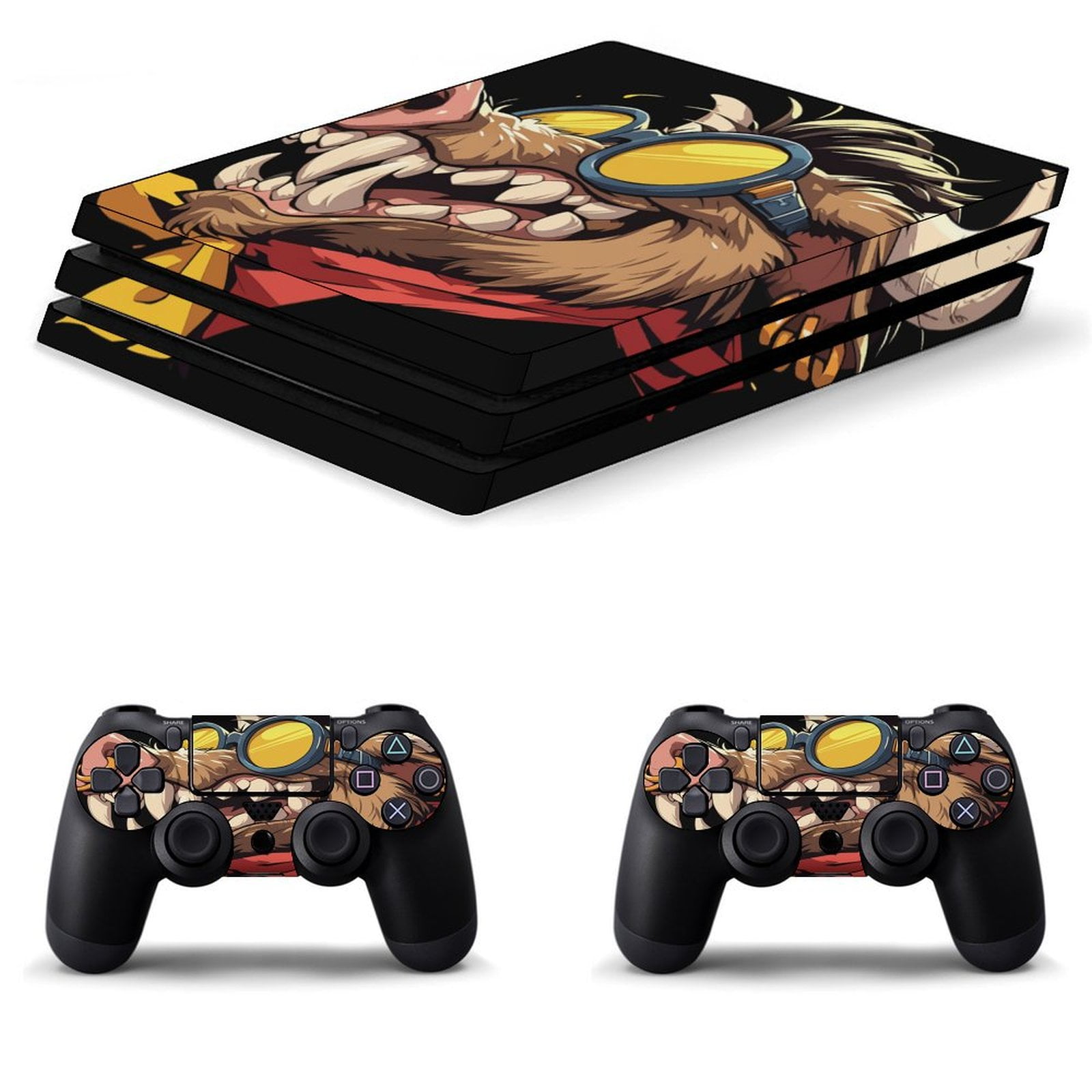 Psychedelic Pig Head Colorful PS4/PS4 Pro/PS4 Slim Skin Sticker For ...