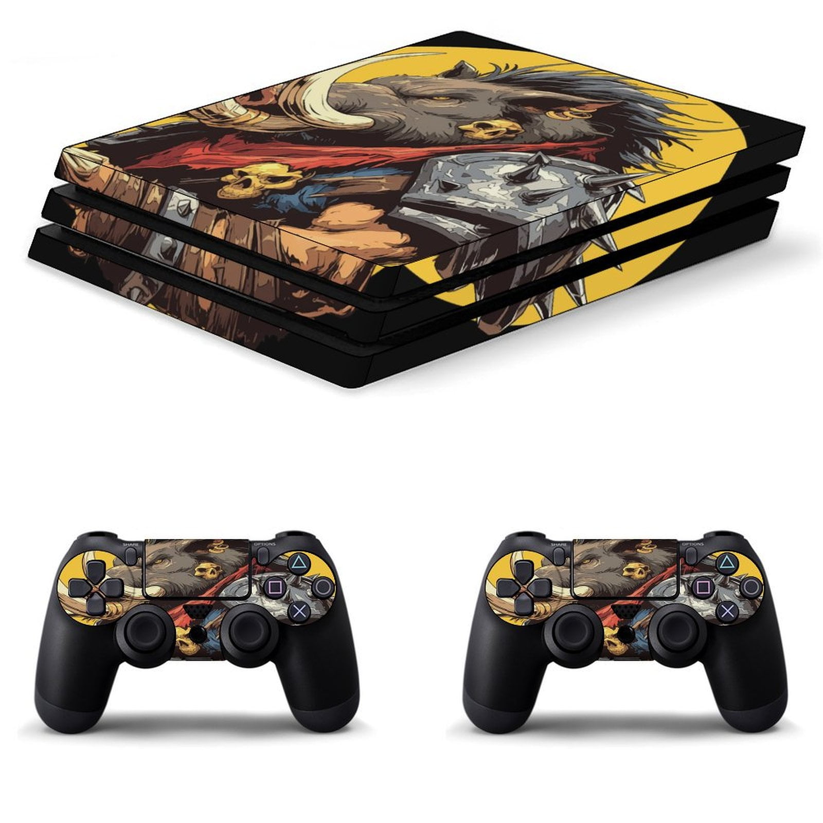 Psychedelic Pig Head Colorful PS4/PS4 Pro/PS4 Slim Skin Sticker For ...