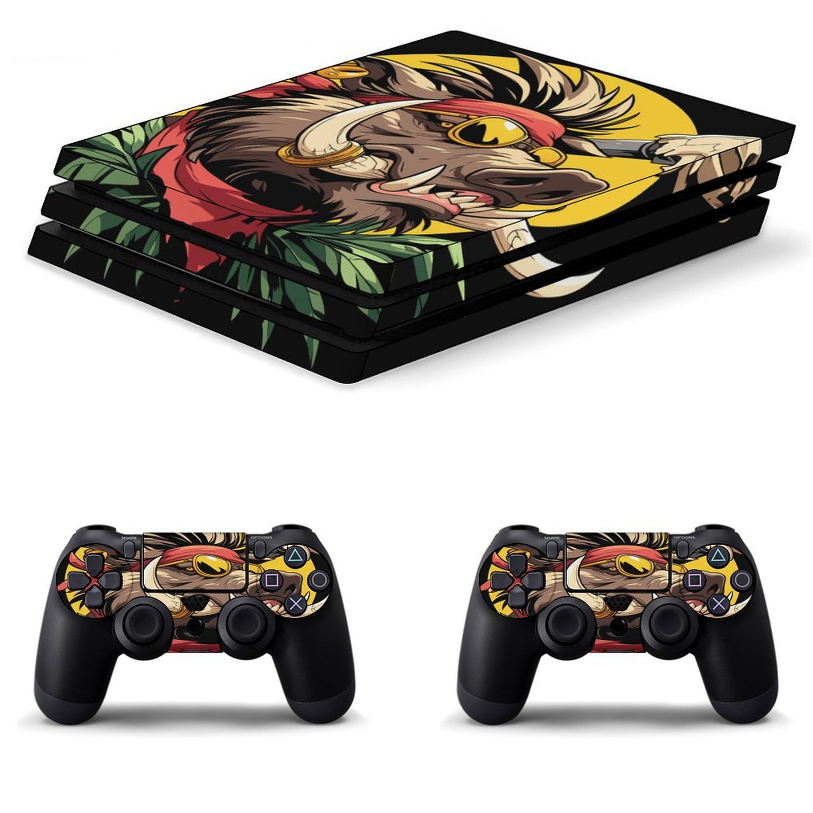 Psychedelic Pig Head Colorful PS4/PS4 Pro/PS4 Slim Skin Sticker For ...