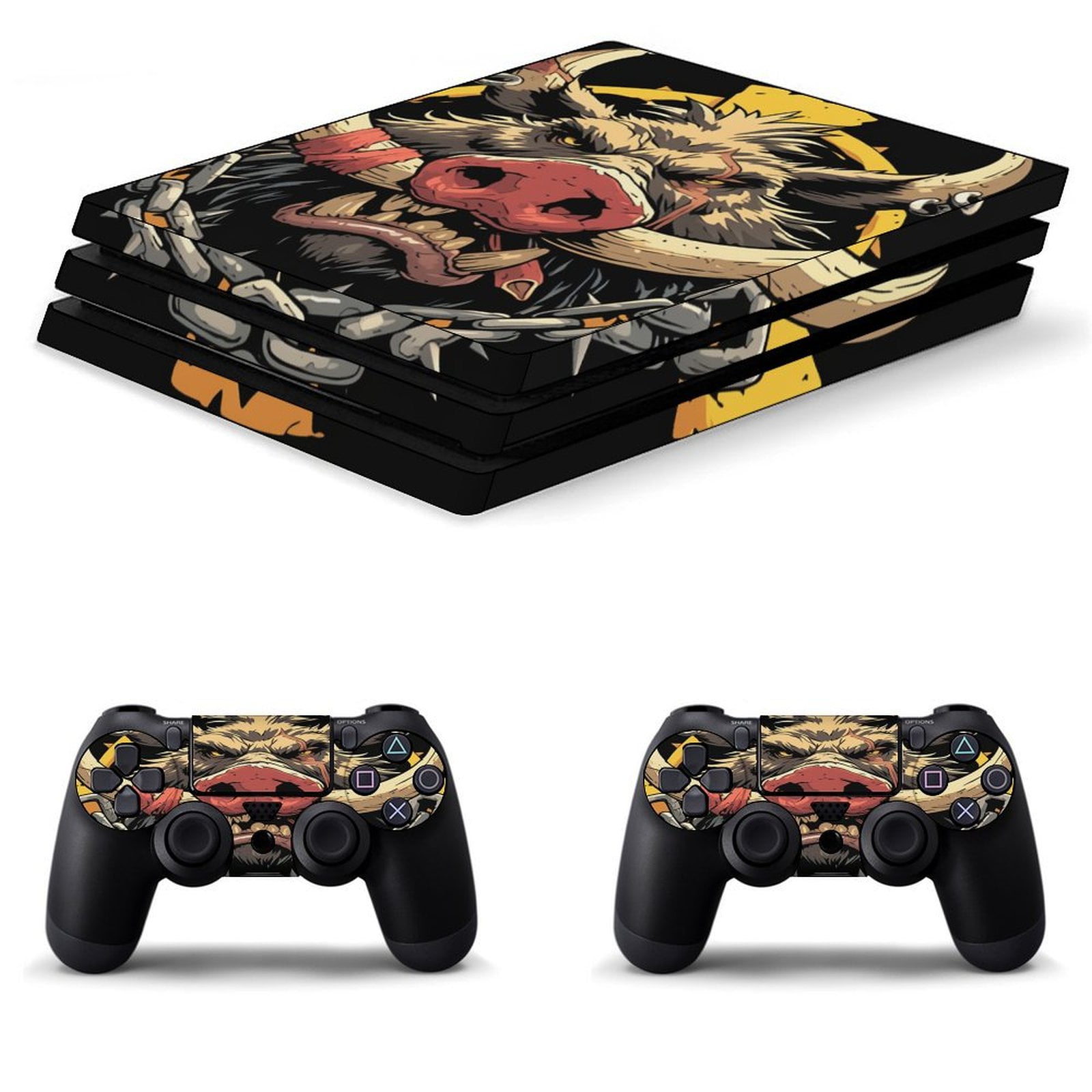 Psychedelic Pig Head Colorful PS4/PS4 Pro/PS4 Slim Skin Sticker For ...