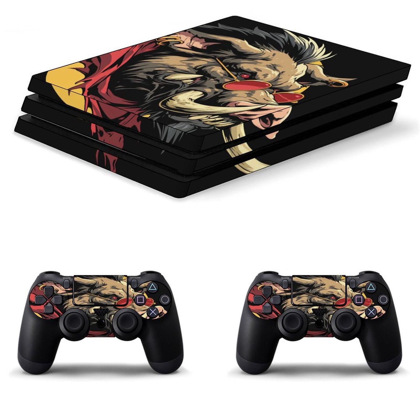 Psychedelic Pig Head Colorful PS4/PS4 Pro/PS4 Slim Skin Sticker For ...