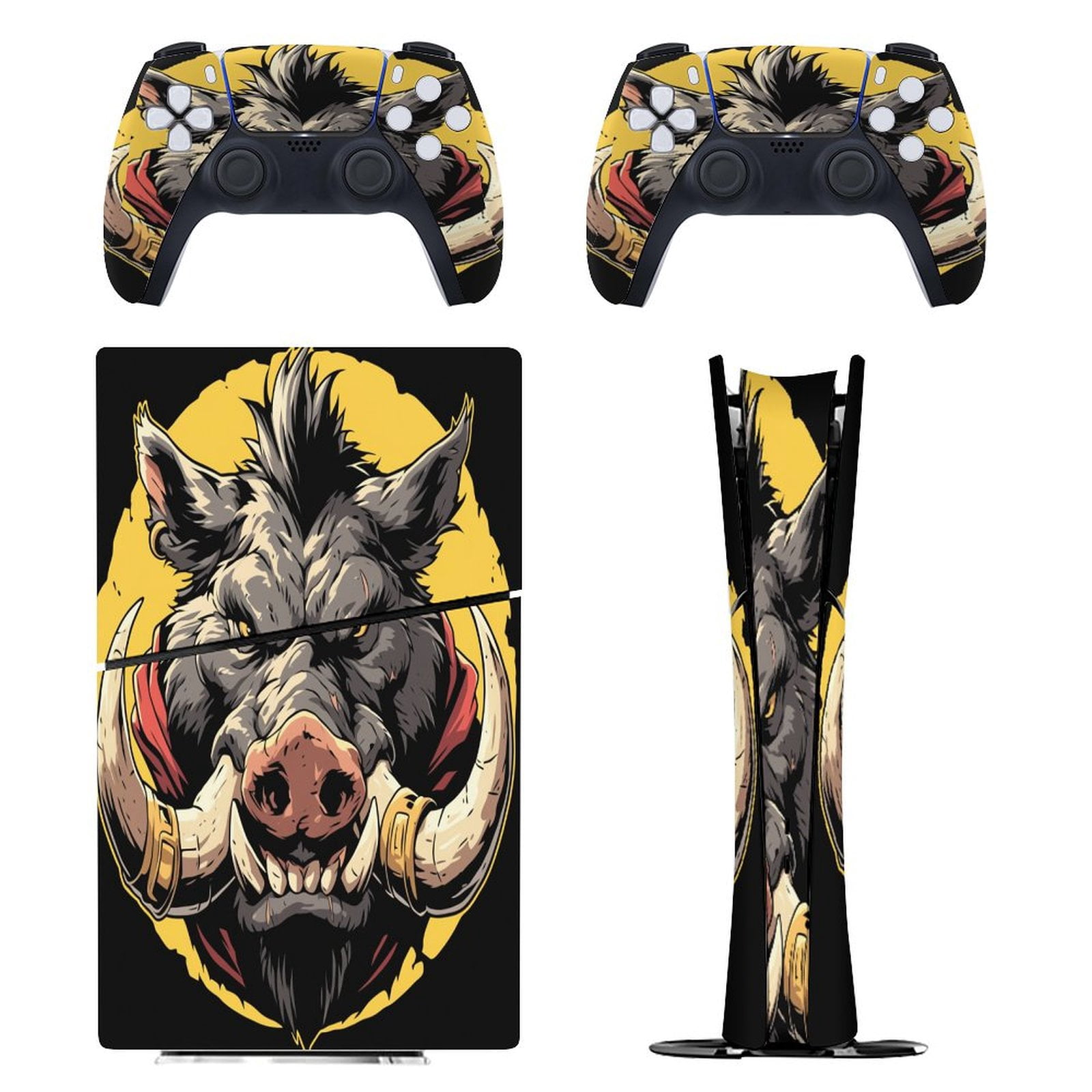 Psychedelic Pig Head Colorful PS5/PS5 Pro/PS5 Slim Digital Disc Skin ...