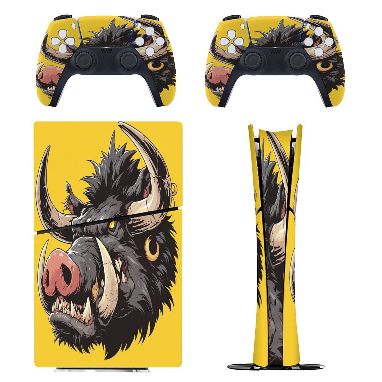 Psychedelic Pig Head Colorful PS5/PS5 Pro/PS5 Slim Digital Disc Skin ...