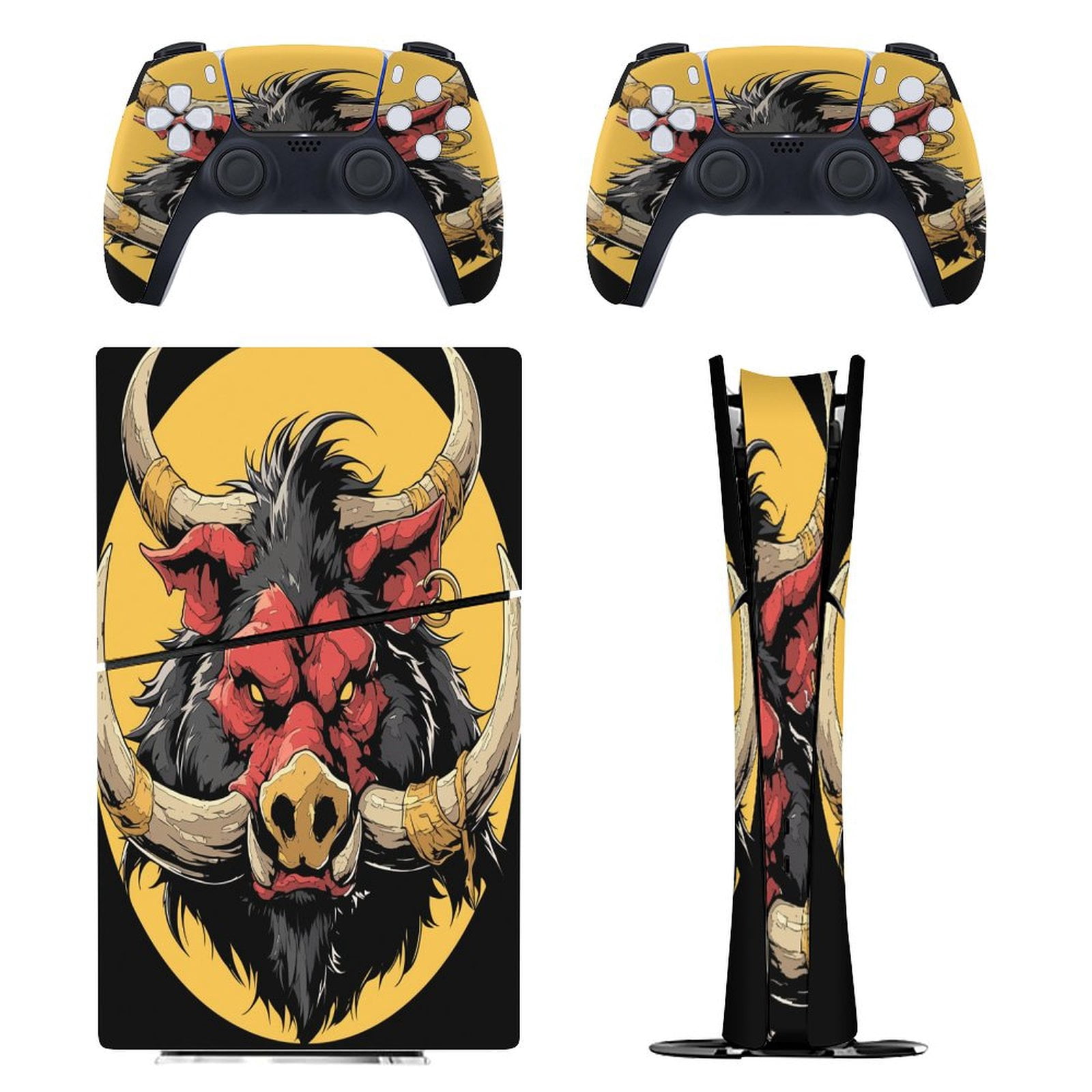 Psychedelic Pig Head Colorful PS5/PS5 Pro/PS5 Slim Digital Disc Skin ...