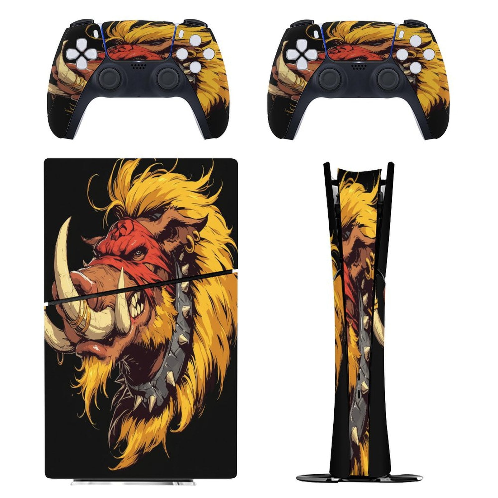 Psychedelic Pig Head Colorful PS5/PS5 Pro/PS5 Slim Digital Disc Skin ...
