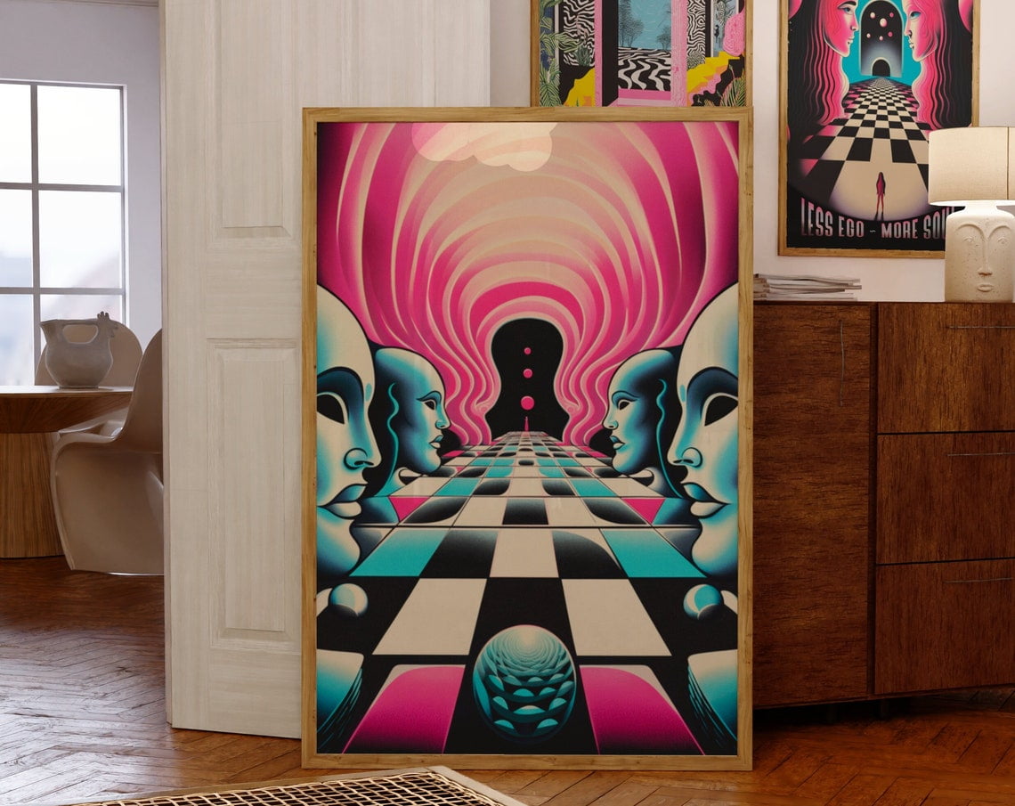 Psychedelic Poster, 70S Retro Art, 70S Decor, Psychedelic Poster, 70S ...