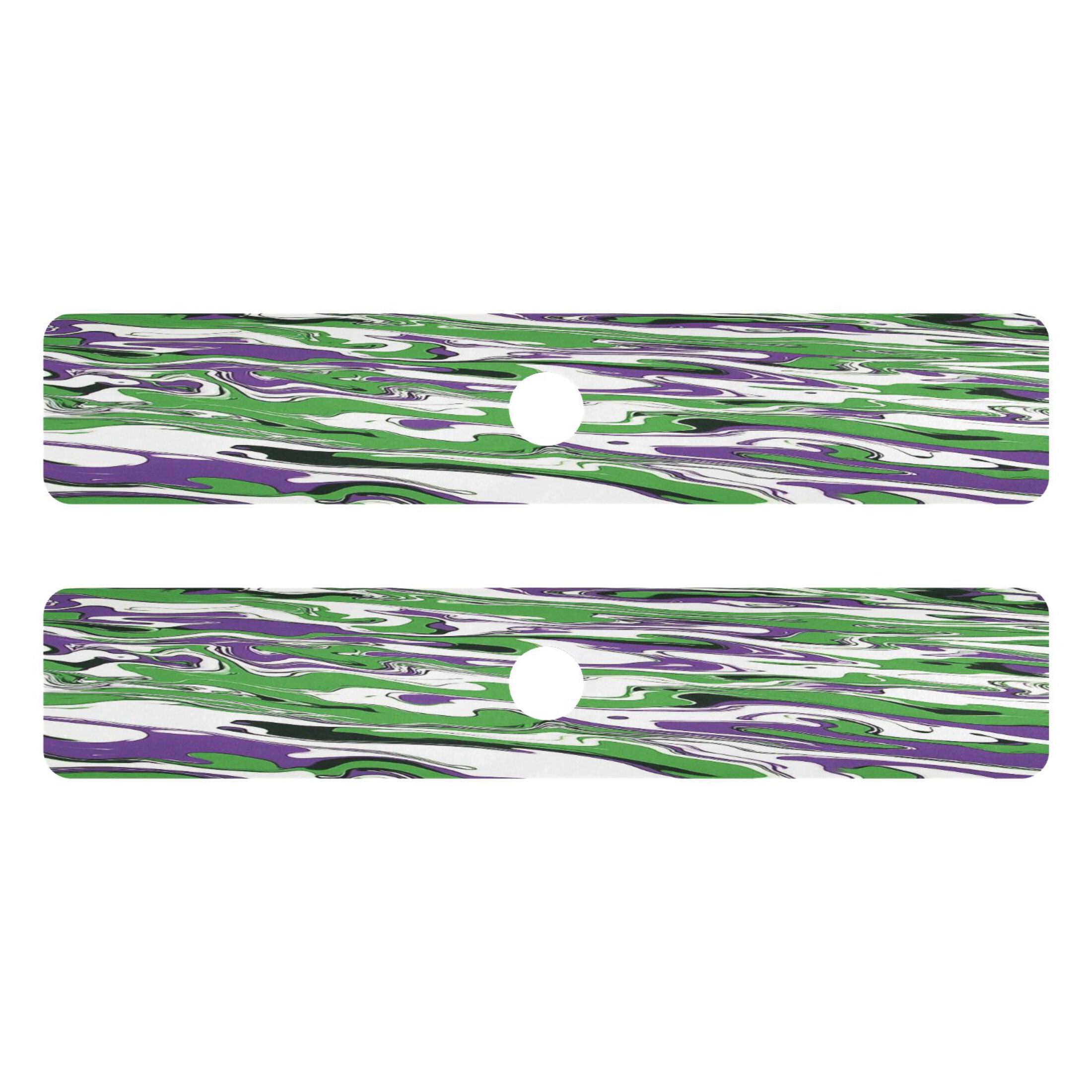Psychedelic Ripples Extra Long Silicone Algae Sink Mat 30x5.4in 2 Pack ...