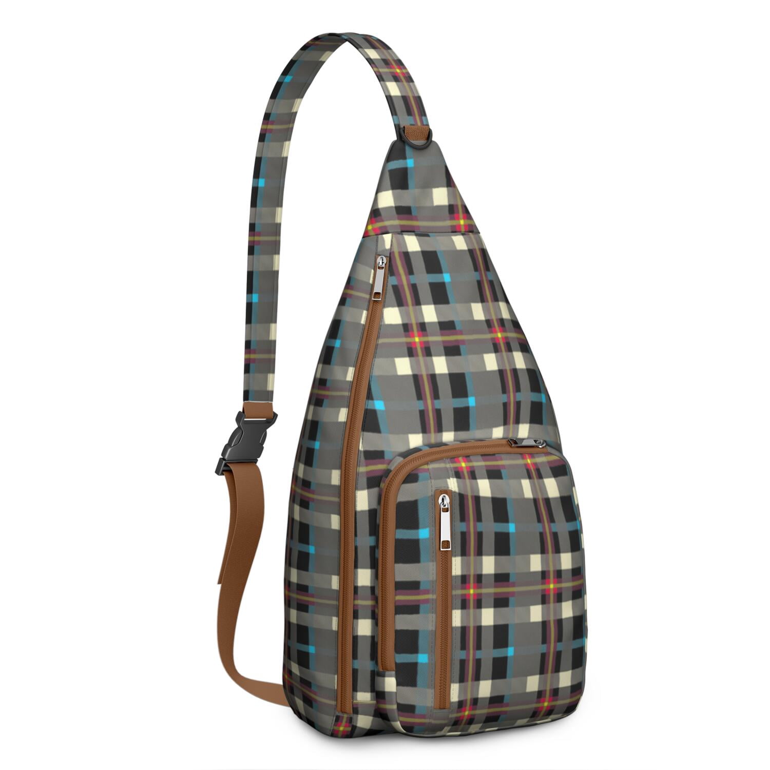 Psychedelic Sling Backpack - Vibrant 60s Inspired Pattern Shoulder Bag ...
