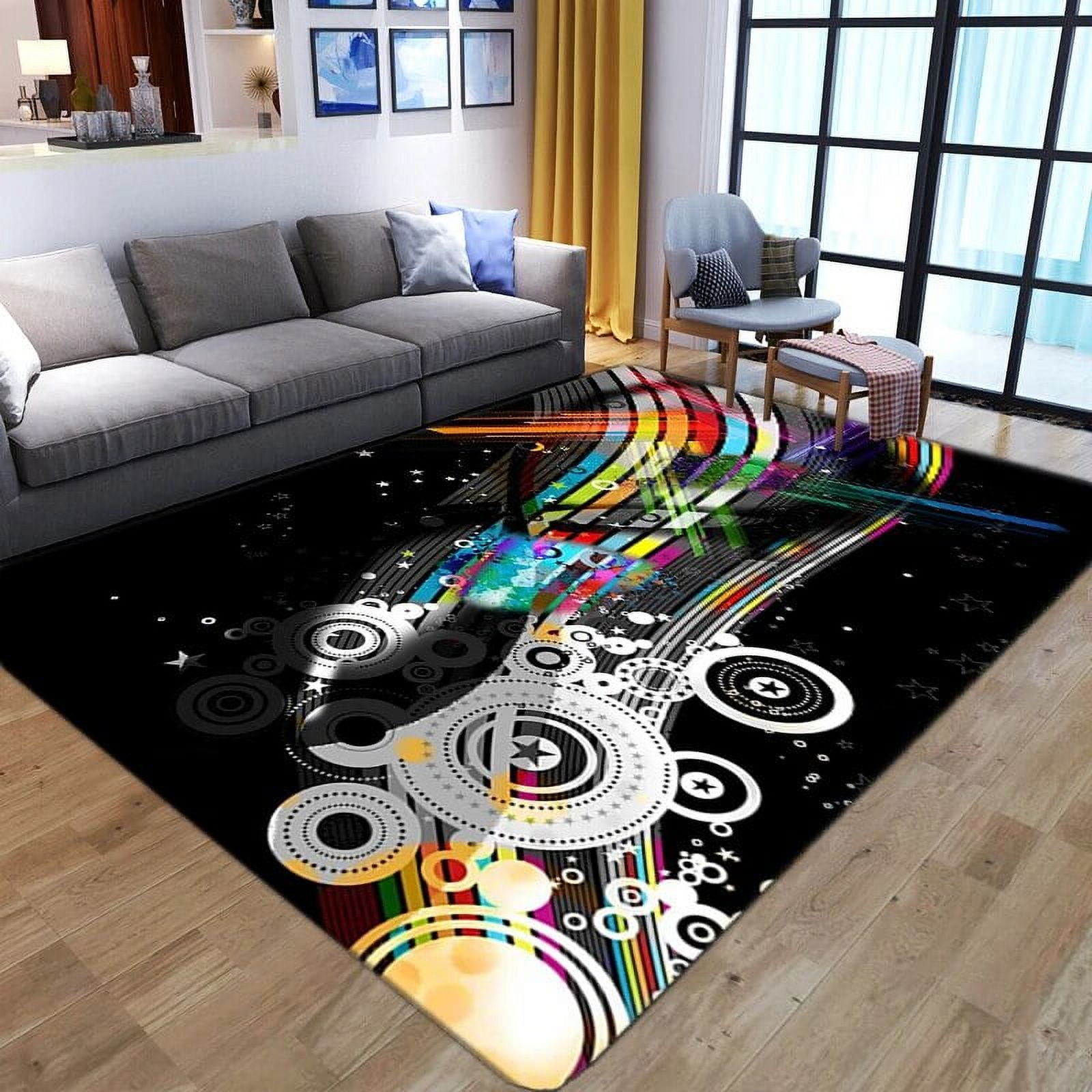 Psychedelic Smoke 3D Printing Carpet Kids Bedroom Play Mat Sofa Child ...