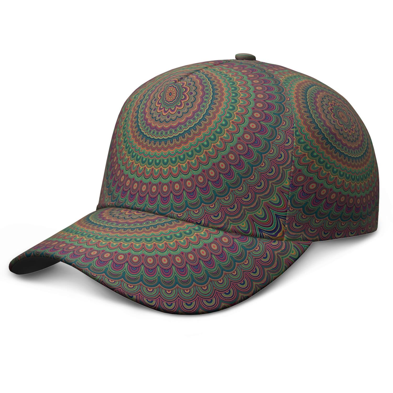 Psychedelic Snapback Hat - Indian Ornament Fantasy Design Sun ...
