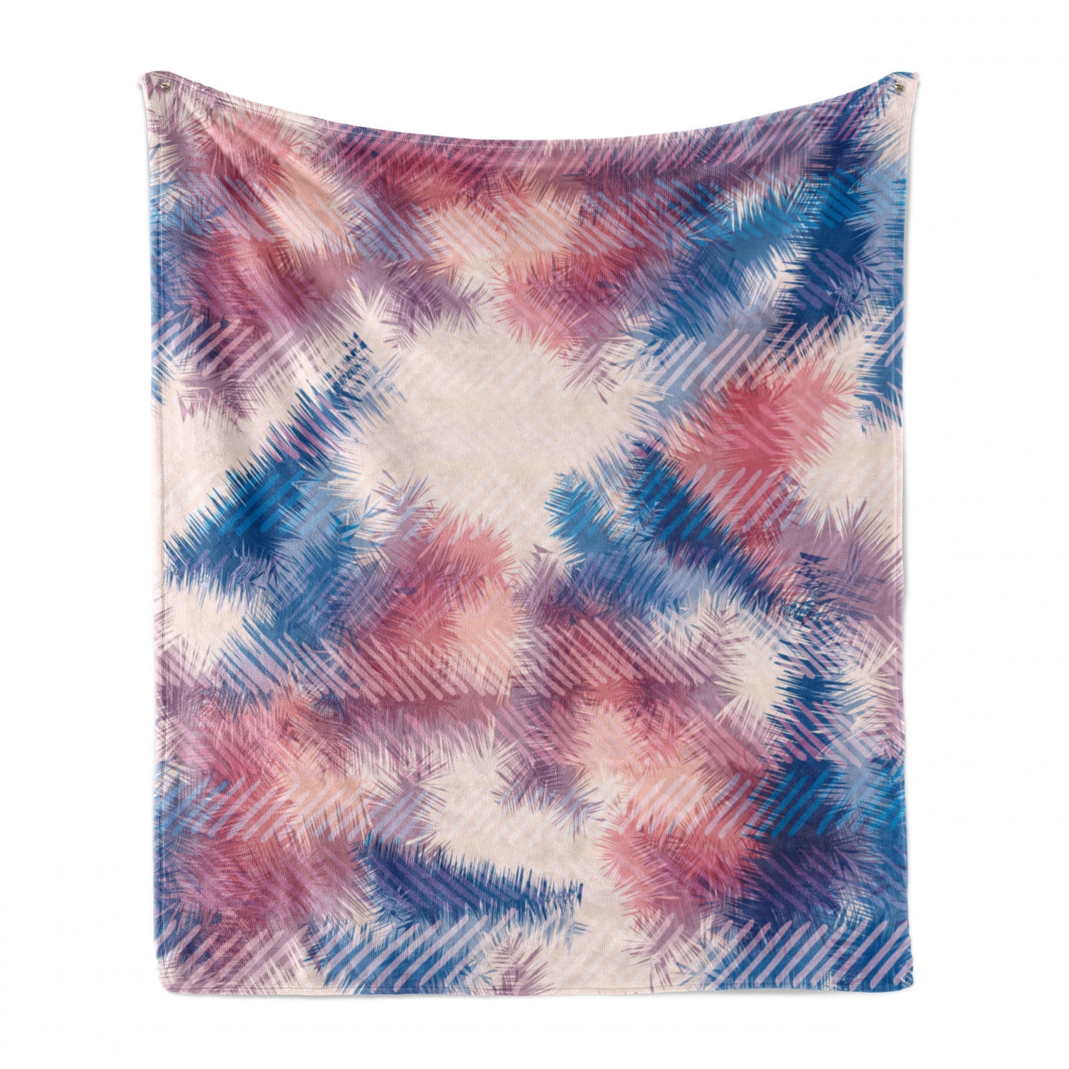 Psychedelic Soft Flannel Fleece Blanket, Boho Style Digital Tie Dye ...