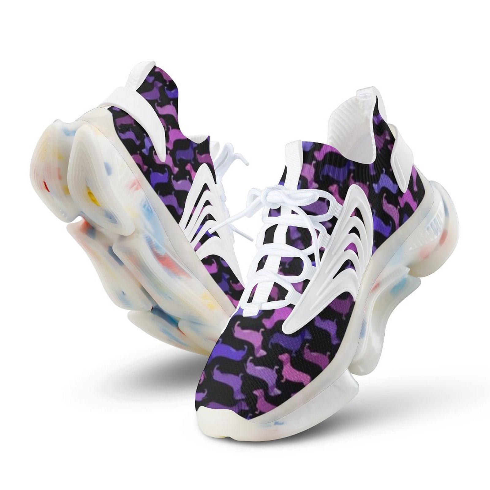 Psychedelic Trippy Colorful Hippy Art Walking Shoes for Men Woman ...